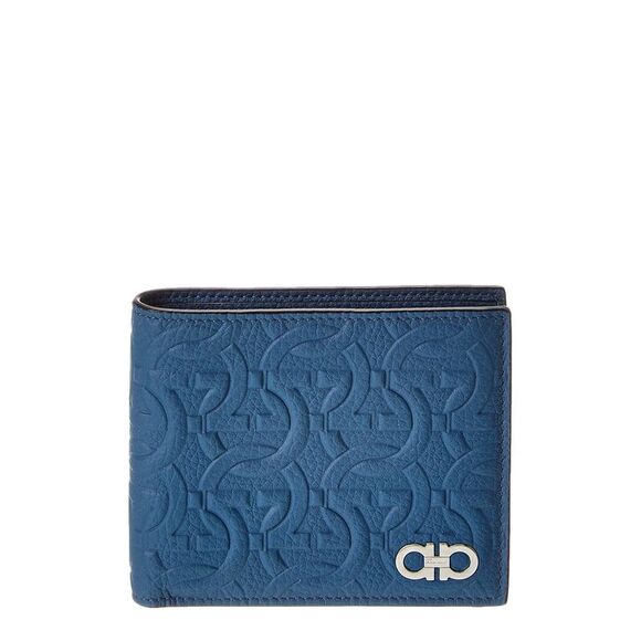 Salvatore Ferragamo | Bags | Ferragamo Embossed Leather Bifold Wallet ...